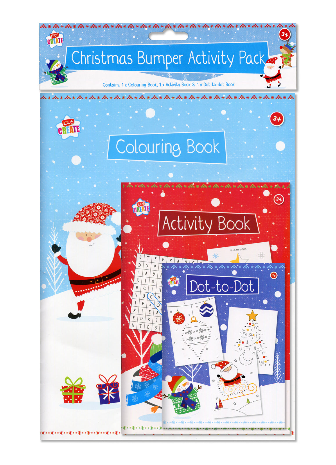 Kids Create Christmas Bumper Activity Pack, Colouring, Activity and Do