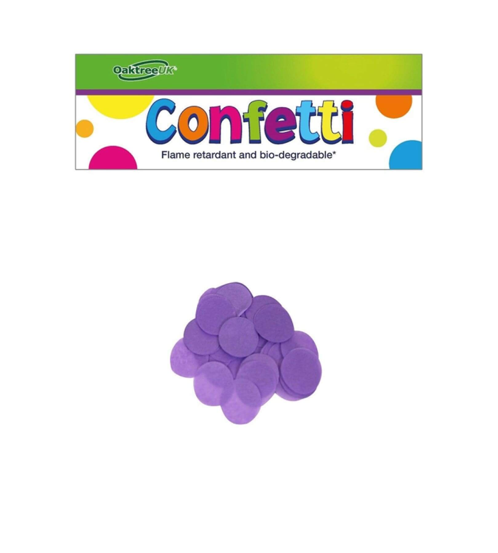 Tissue Paper Purple Confetti Round Various Colours Flame Retardant and
